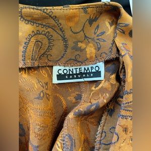 Contempo | Dresses | Vintage Contempo Casuals 98s Paisley Dress | Poshmark